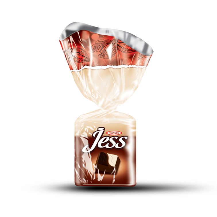 Jess – Bitter ve Beyaz Kokolin Desenli Fındık Aromalı Krema Dolgulu ...