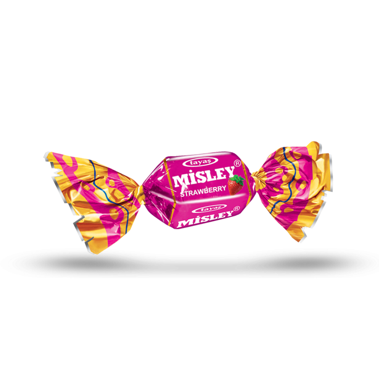 Misley – Çilek Aromalı, Sütlü Krema Dolgulu Kokolin - Tayaş Gıda